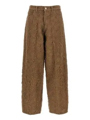 HAIKURE Haikure Becky Fur Denim Jeans Beige