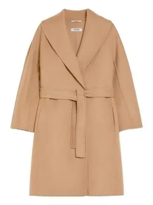 Max Mara Pure Wool Double Drap Coat - Brown
