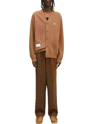 AAPE BY *A BATHING APE® Logo-patch Cardigan - Brown