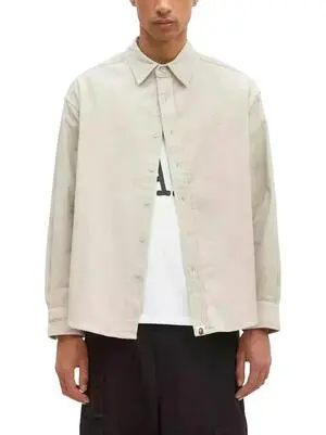 A BATHING APE Corduroy Button-down Shirt - Neutrals