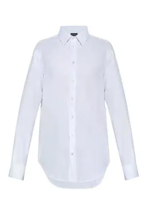 Emporio Armani Long-sleeve Button-up Shirt - White