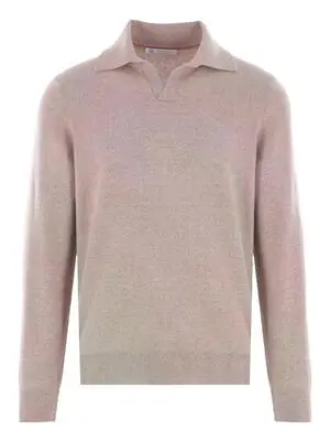Brunello Cucinelli Polo-neck Cashmere Sweater - Neutrals