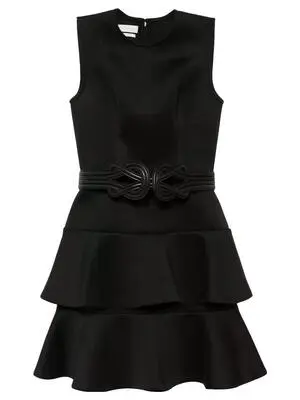 SAIID KOBEISY Midi Ruffled Dress - Black