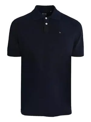 LUIGI BORRELLI Piquet-cotton Polo Shirt - Blue
