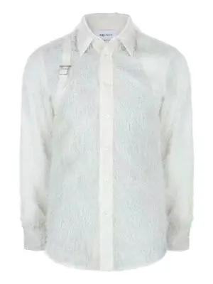 Alexander McQueen Harness Textured Shirt - White