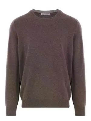 Brunello Cucinelli Round-neck Cashmere Sweater - Brown