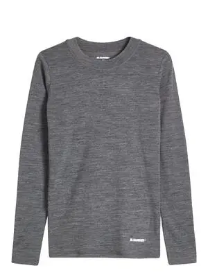 JIL SANDER Long Sleeve T-shirt - Dark Grey