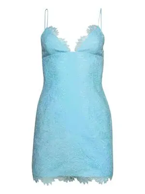 David Koma Lace Minidress - Blue