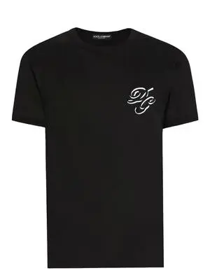 Dolce & Gabbana Logo-appliqué T-shirt - Black