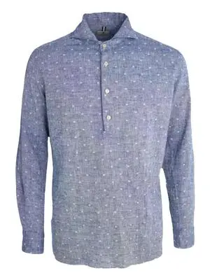 LUIGI BORRELLI Polka-dot Shirt - Blue