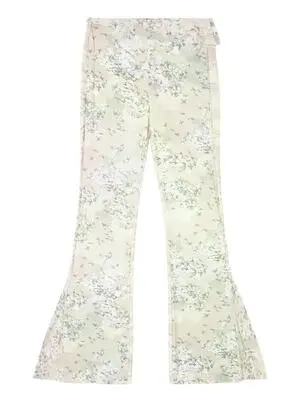 DIESEL Floral-print Trousers - Neutrals