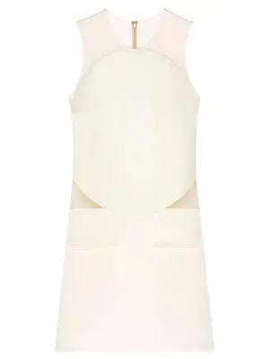 COURREGES Cut-out Mini Dress - Neutrals