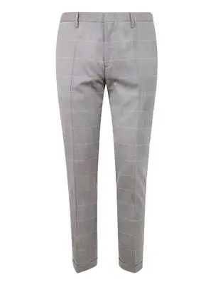 Paul Smith Checked Tailored Trousers - Grey