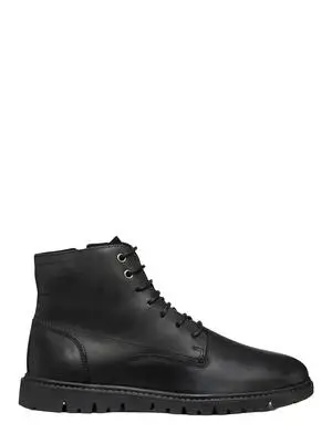 Geox Ghiacciaio Lace-up Zip Boots - Black