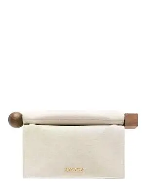 Jacquemus The Rond Carré Clutch - Neutrals