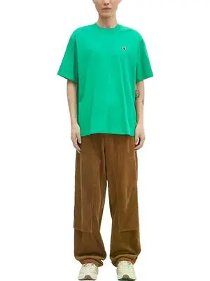 A BATHING APE Logo-appliqué Cotton T-shirt Green