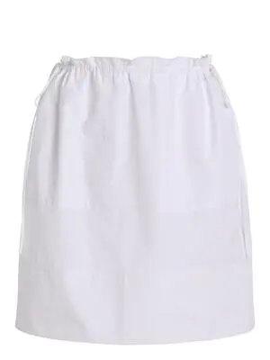 TOTÊME Drawstring Mini Skirt - White
