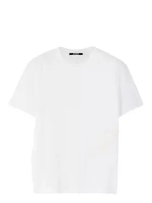 Jacquemus Embroidered-logo T-shirt - White