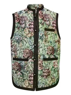 Valentino Garavani Apres L'hiver Jacquard Vest - Green