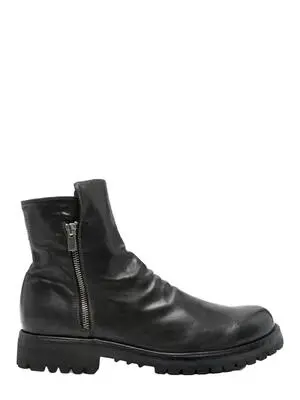 Officine Creative Ikonic 004 Side-zip Calf-leather Boots - Black