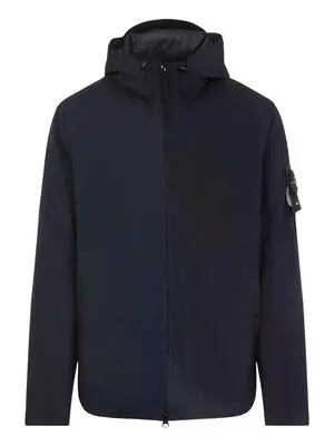 Stone Island Hooded Zip-front Jacket - Blue