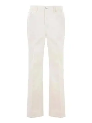Gucci Logo-patch Flared Jeans - White
