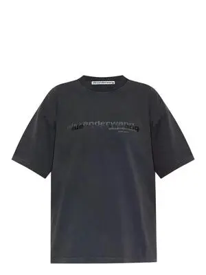 Alexander Wang Logo-print T-shirt - Grey