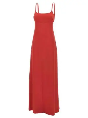 Max Mara Dede Bow-embellished Cut-out Dress - Red