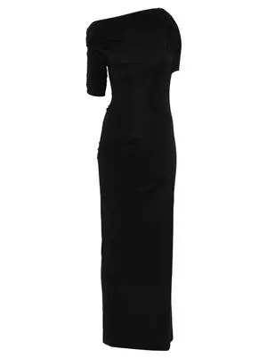 Jacquemus The Draped Maxi Dress - Black