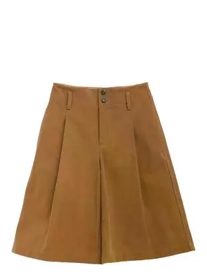 Chloé Cotton Bermuda Shorts - Brown