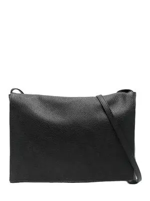 THE ROW Leather Shoulder Bag - Black
