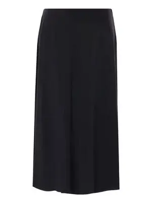 THE ROW Silk Straight Skirt - Black