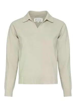 MAISON MARGIELA Polo-collar Jumper - Neutrals