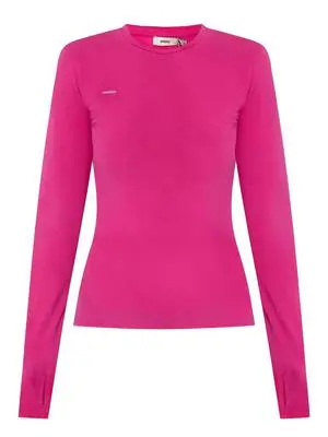 PANGAIA Long-sleeve Performance Top With Thumbhole Detail - Pink