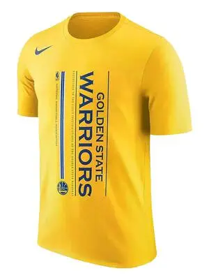 Nike Nba Golden State Warriors Dri-fit T-shirt - Yellow