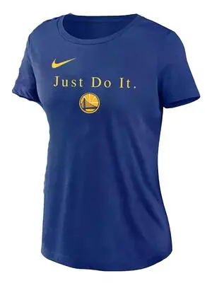 Nike Nba Golden State Warriors Just Do It Dri-fit T-shirt - Blue