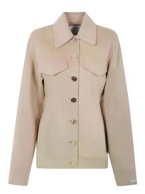 Sportmax Button-fastening Flap-pocket Jacket - Neutrals