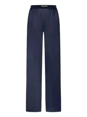 TOM FORD Satin Pajama Pants - Blue