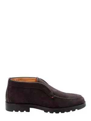 Santoni Suede Loafers - Brown