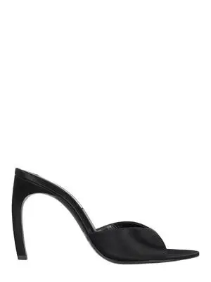 Victoria Beckham Satin Mules - Black