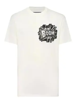 Philipp Plein Boom Sequin-embellished T-shirt - White