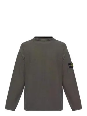 Stone Island Compass-badge Knitted Sweater - Grey