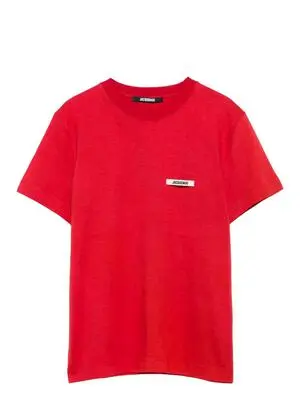 Jacquemus Le T-Shirt Gros Grain T-Shirt Red