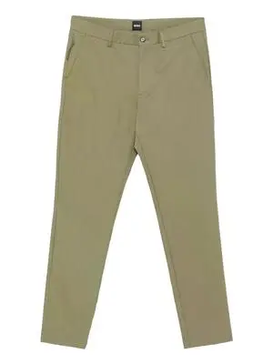 BOSS Slim Trousers With Zip Pocket - Green