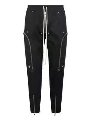 Rick Owens Bauhaus Zip-detail Trousers - Black