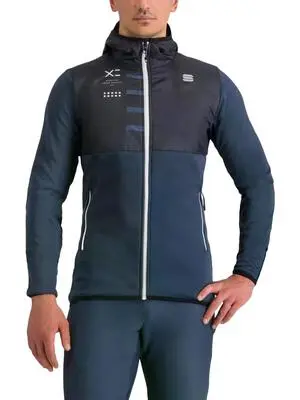 SPORTFUL Hooded Panelled Jacket - Blue