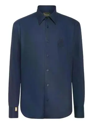 BILLIONAIRE Logo-patch Shirt - Blue