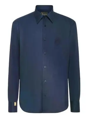 BILLIONAIRE Logo-patch Shirt - Blue