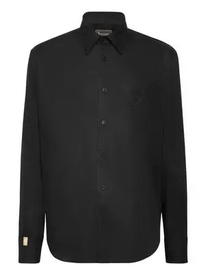 BILLIONAIRE Logo-embroidered Shirt - Black
