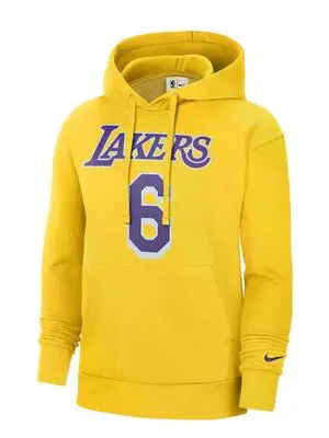 Nike Nba La Lakers Lebron James #6 Hoodie - Yellow
